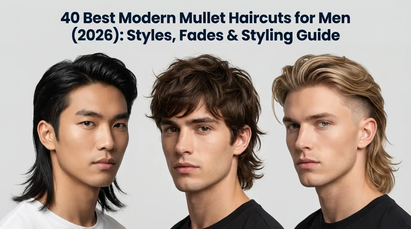 40 Best Modern Mullet Haircuts for Men (2026) – Styles, Fades & Tips
