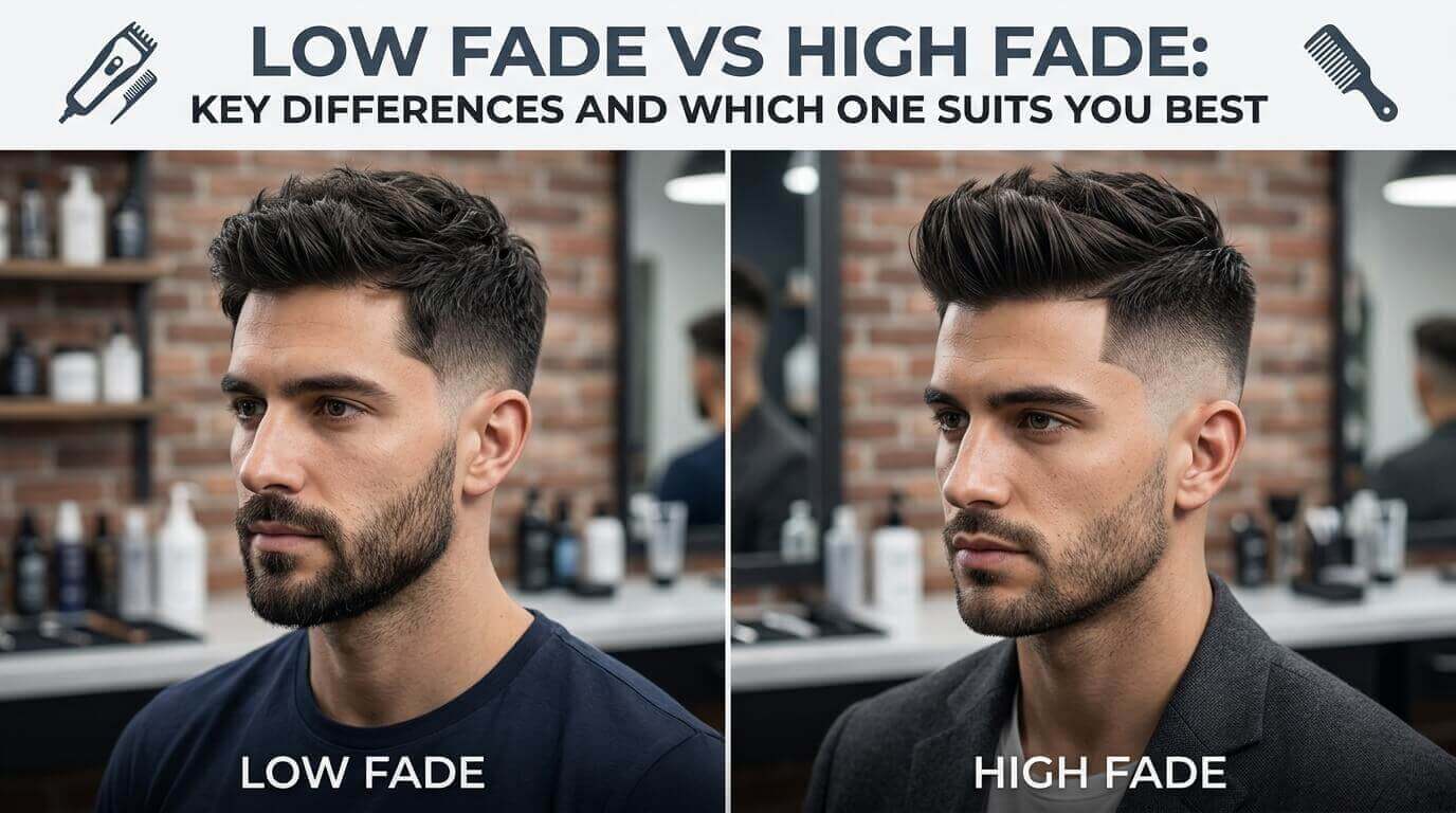 Low Fade vs High Fade: Differences, Face Shape & Hair Type Guide